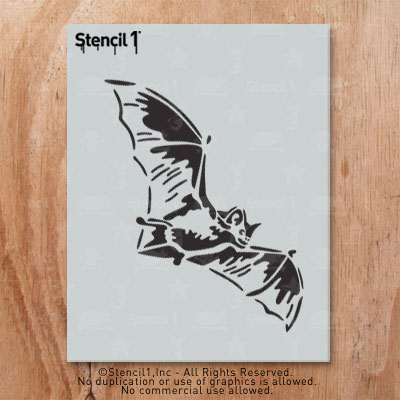Bat Stencil (8.5″x11″) | Stencil 1