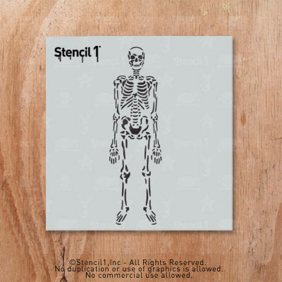 Skeleton Stencil -Small (5.75″x6″) | Stencil 1