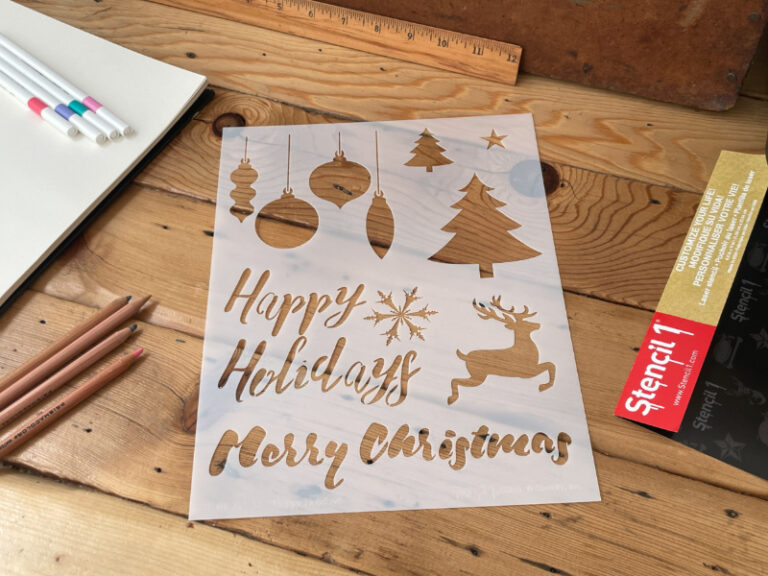 NEW! Holiday Stencil Sheet 8-pack | Stencil 1