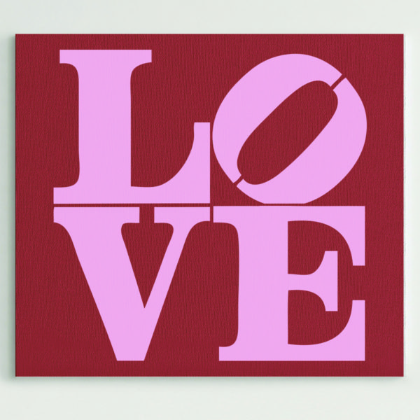 LOVE Stacked Stencil (8.5"x11") | Stencil 1