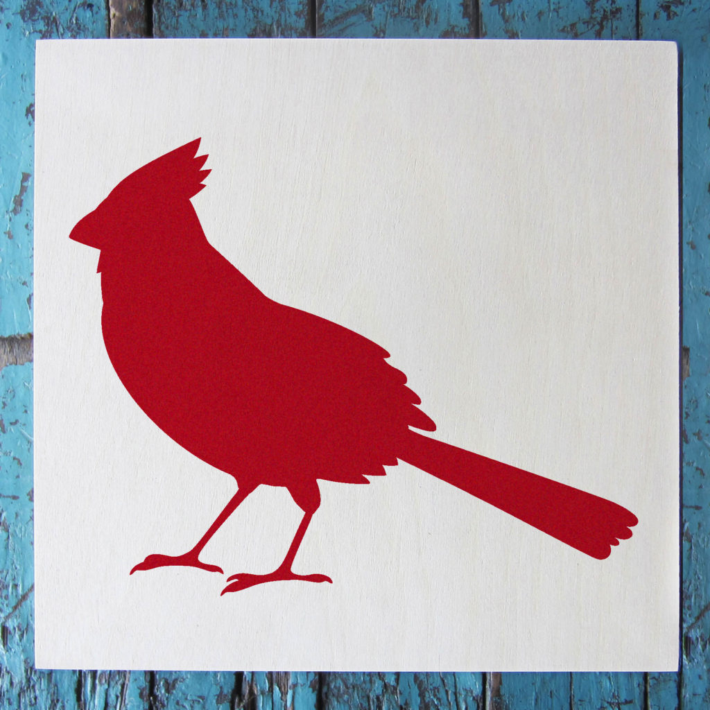 Cardinal Stencil - Small (5.75″x6″) | Stencil 1
