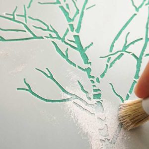 Birch Tree Stencil (8.5"x11") | Stencil 1