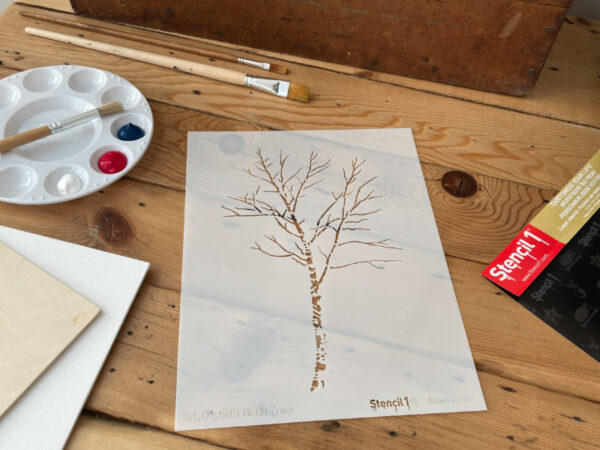 Birch Tree Stencil (8.5"x11") | Stencil 1