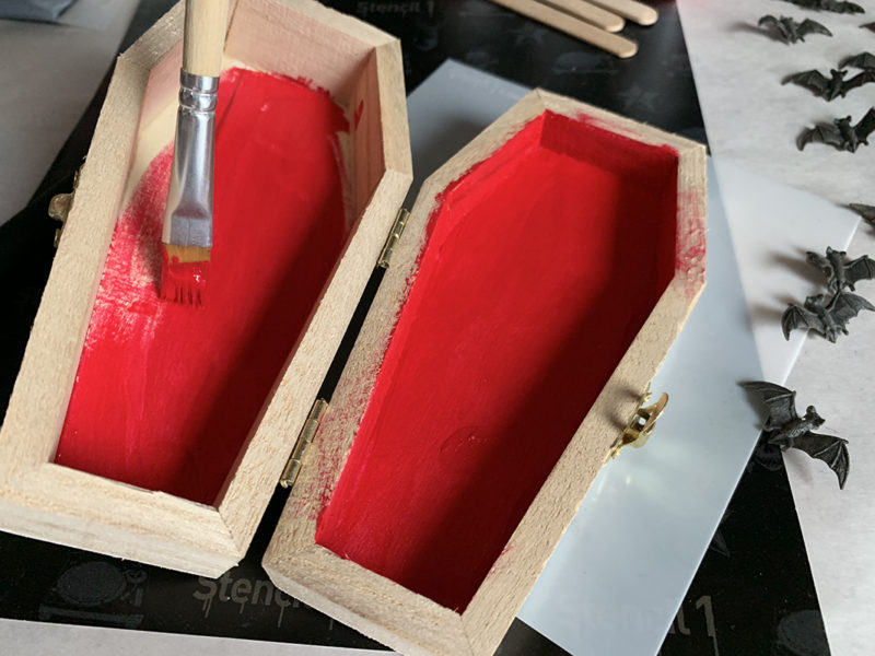 Halloween Mini Coffin | Stencil 1
