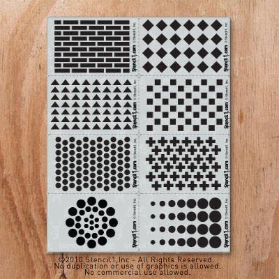 PATTERNS Set #2 Stencil 8-pack | Stencil 1