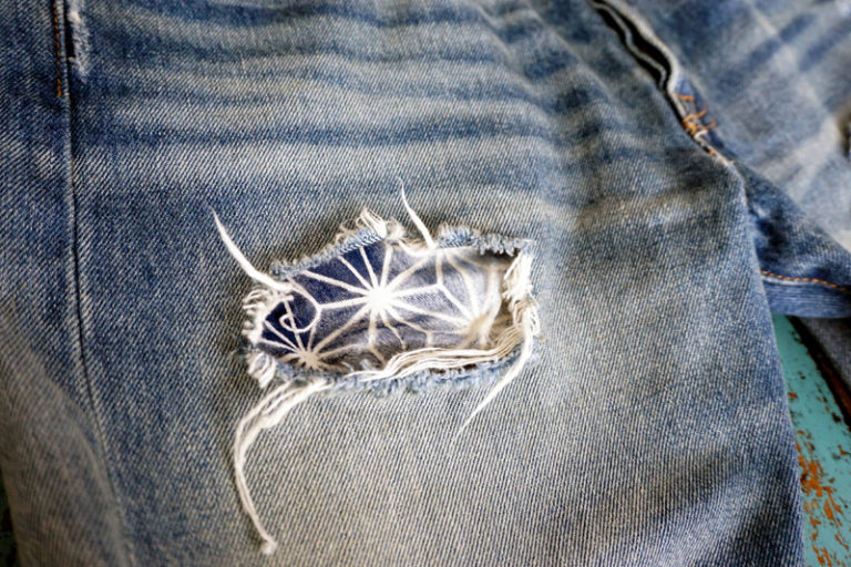 Stenciled Pocket Panel Denim DIY | Stencil 1