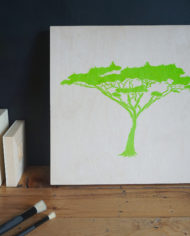 Acacia Tree Stencil (8.5″x11″) | Stencil 1
