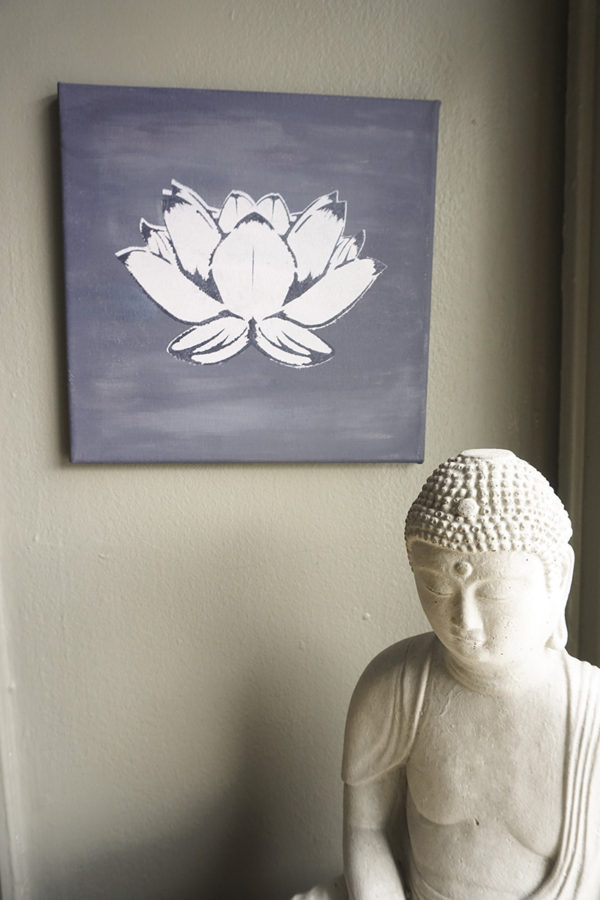 Lotus Stencil – Two Layers | Stencil 1
