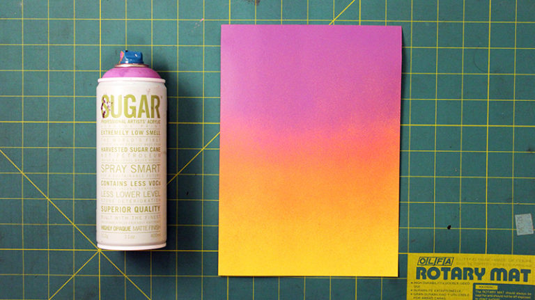 DIY Sunrise/Sunset Notebook Cover | Stencil 1
