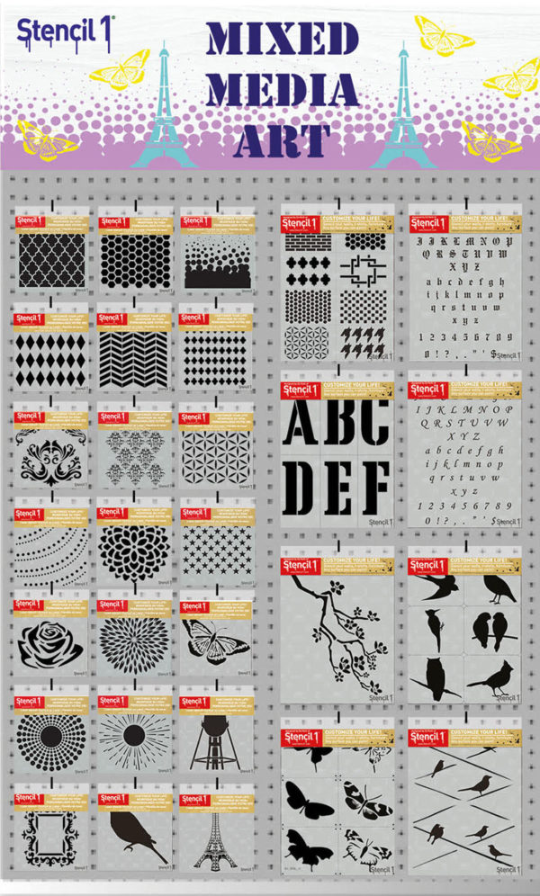 Stencils and Mixed Media | Stencil 1