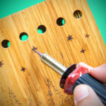 Winter Woodburn Tissue Box | Stencil 1