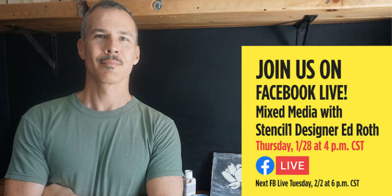 BLICK Art Materials Live ft. Mixed Media with Stencil1 Designer Ed Roth ...