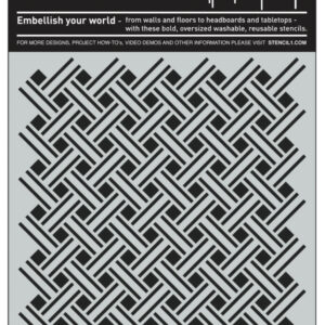 Basket Weave Repeat Pattern | Stencil 1