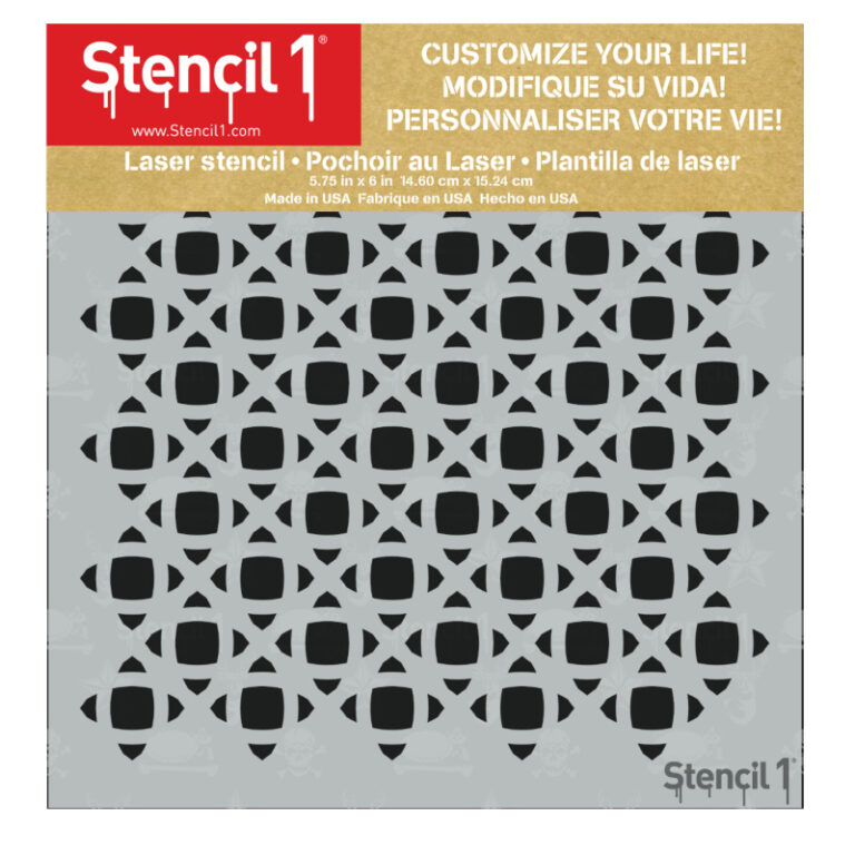 Small Cane Pattern Stencil | Stencil 1