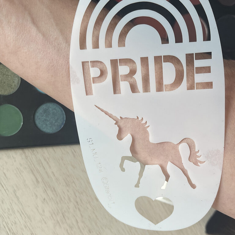 Pride Makeup Stencil | Stencil 1
