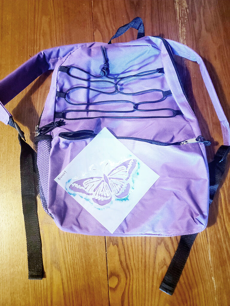 Stencil Your PackPack for Back to School | Stencil 1